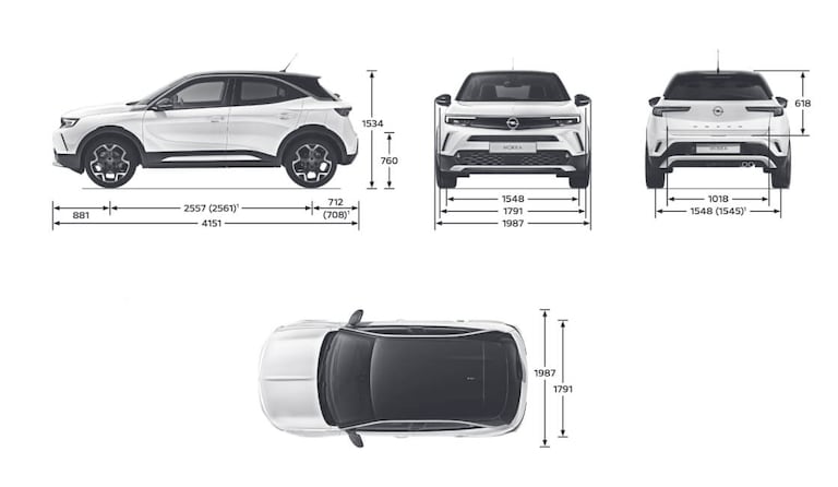 Erstaunlich Opel Mokka Masse Bilder